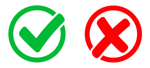 Check Mark And X Mark Icon Checkmark And X Mark Icon For Apps And ... Check Mark And X Mark Icon Checkmark And X Mark Icon For Apps And ...