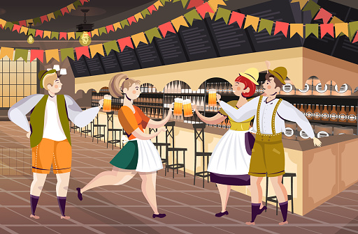 Orang Minum Bir Di Pub Oktoberfest Konsep Perayaan Pesta Campuran Ras ... Orang Minum Bir Di Pub Oktoberfest Konsep Perayaan Pesta Campuran Ras ...