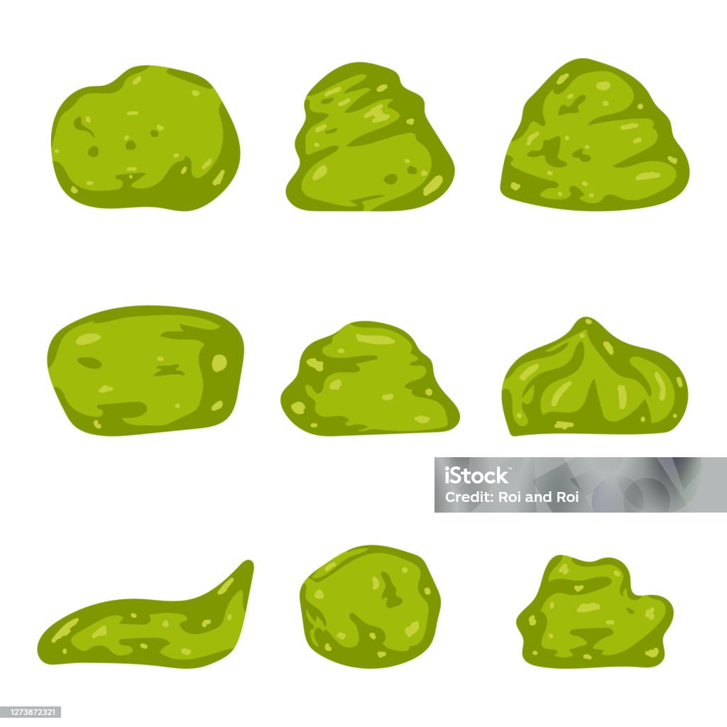 Wasabi Paste Vector Cartoon Set Isolated On A White Background Stock Illustration Download