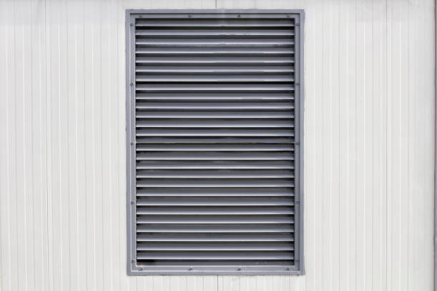 Free Stock Photo of Industrial vent on a corrugated metal wall ...