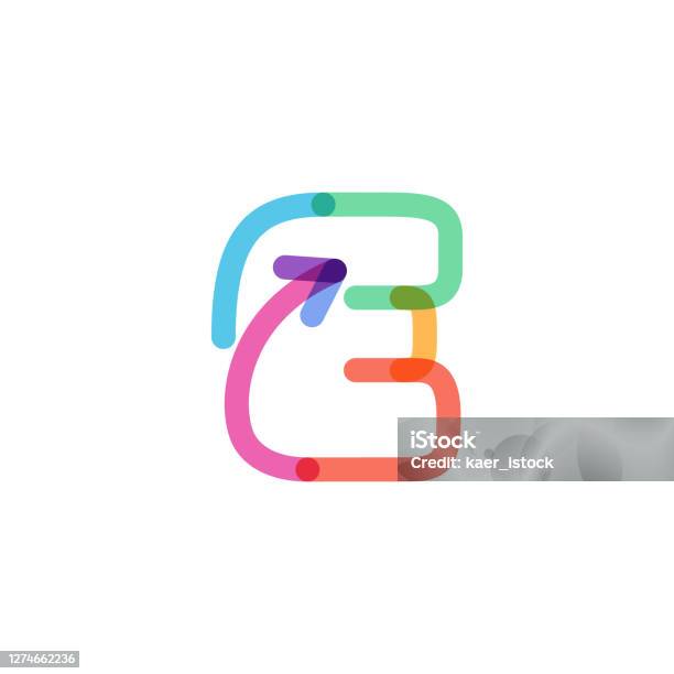 Logo De Ligne De Lettre Électronique Fait Dune Flèche Darcenciel