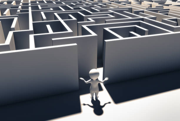 Free Stock Photo of Man Inside Maze - Thinking Through Options ...