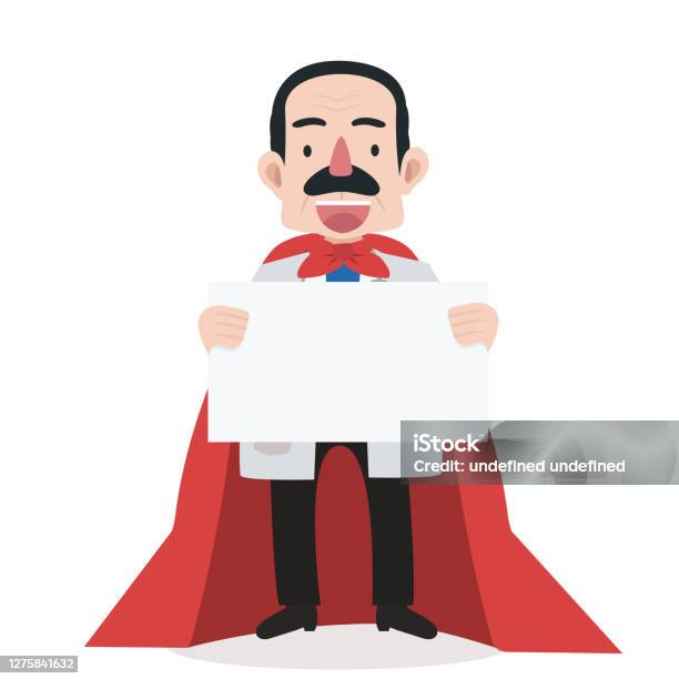 Dokter Pria Tua Super Tua Dengan Memegang Tanda Kosong Ilustrasi Stok ... Dokter Pria Tua Super Tua Dengan Memegang Tanda Kosong Ilustrasi Stok ...