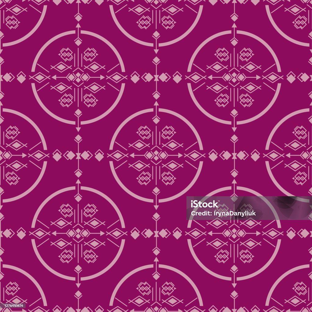 Aztecs Seamless Pattern Tribal Ethnic Ornament Geometric Abstract