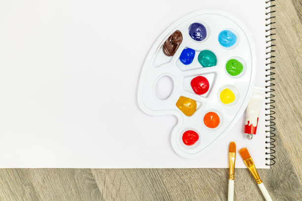 Free Stock Photo of Artist s paintbrushes and color palette | Download ...