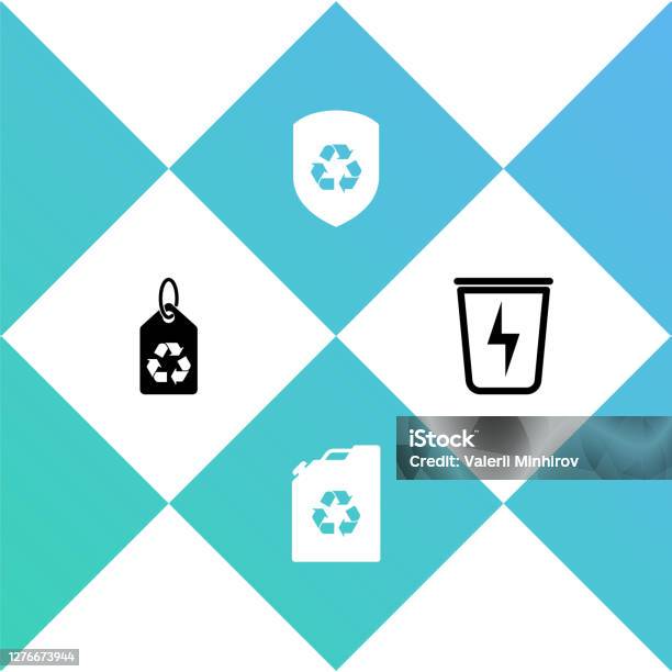 Atur Tag Dengan Daur Ulang Tabung Bahan Bakar Eco Daur Ulang Di Dalam