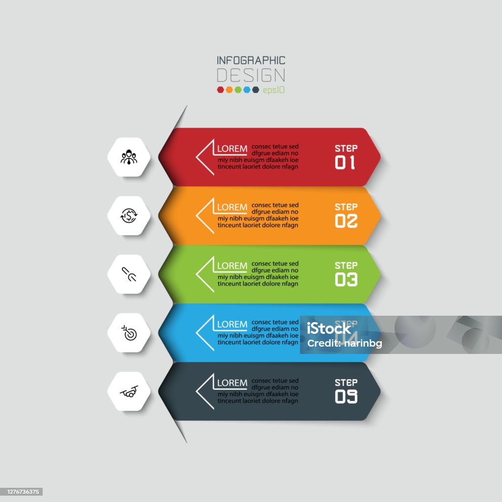 Four Steps Vector Design Use With Presentation Of Business Education ... Four Steps Vector Design Use With Presentation Of Business Education ...