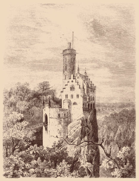 Château De Lichtenstein Illustrations Vectoriels Et Illustrations