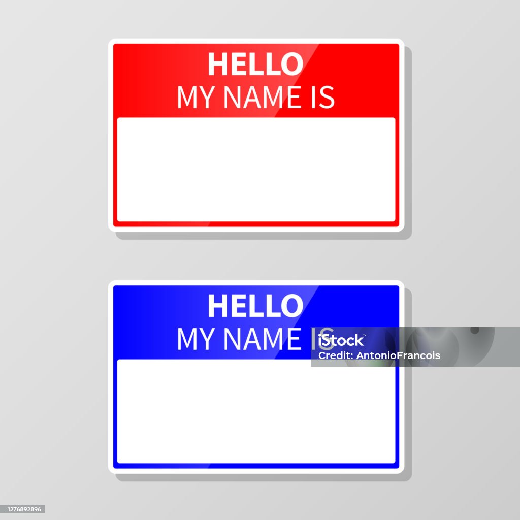 Nama Tag Vektor Halo Nama Saya Adalah Stiker Label Vector Ilustrasi ... Nama Tag Vektor Halo Nama Saya Adalah Stiker Label Vector Ilustrasi ...