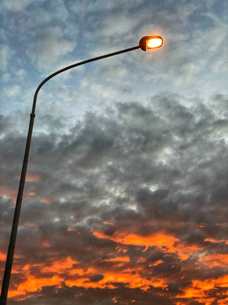 Free Stock Photo of Dramatic sunset over a suburban street with ...