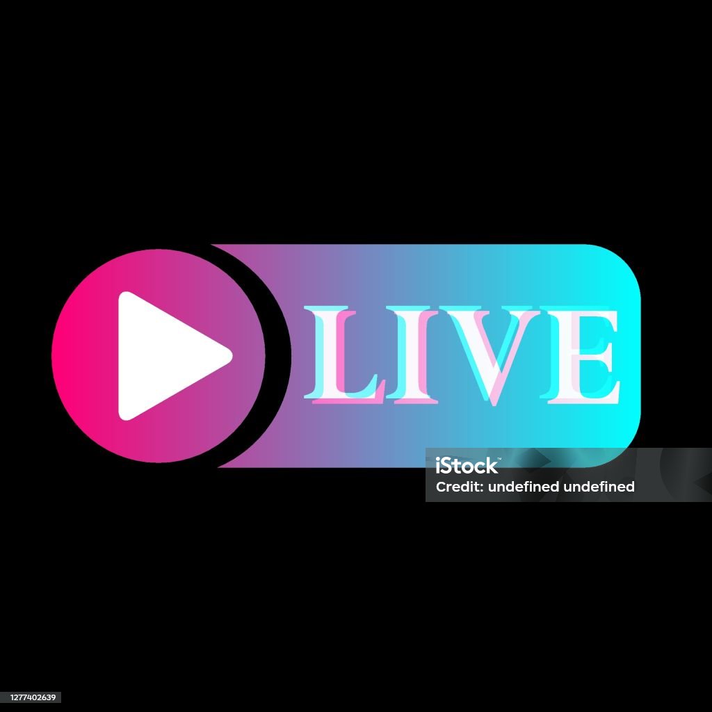 Tombol Langsung Template Dengan Siluet Berwarnawarni Label Live Stream ... Tombol Langsung Template Dengan Siluet Berwarnawarni Label Live Stream ...