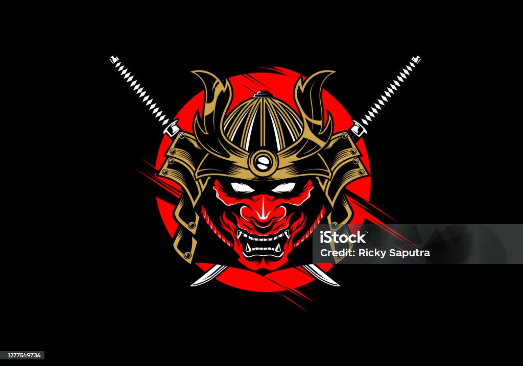 Badass Helm Prajurit Samurai Jepang Dengan Topeng Hannya Oni Dan ... Badass Helm Prajurit Samurai Jepang Dengan Topeng Hannya Oni Dan ...