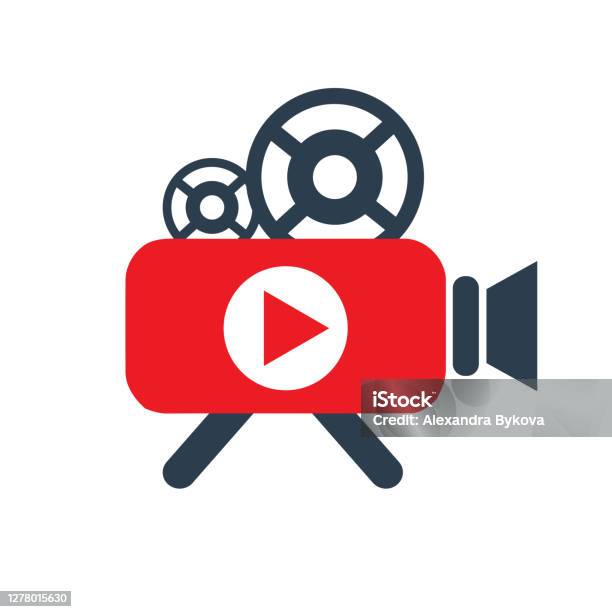 Icône Videocamera Icône Vectorielle De Symbole Denregistrement Pour La