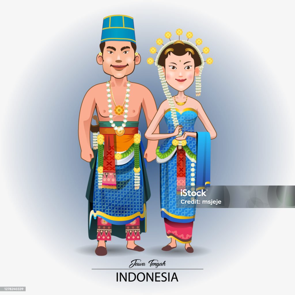 ジャワの伝統的なドレス インドネシアのベクターアート素材や画像を多数ご用意 インドネシア 伝統 ドレス Istock