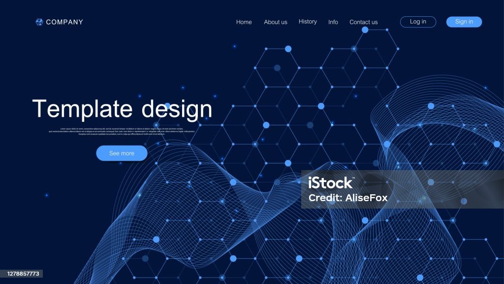 Medizinische Landing Page Vorlage Design Abstrakte ... Medizinische Landing Page Vorlage Design Abstrakte ...