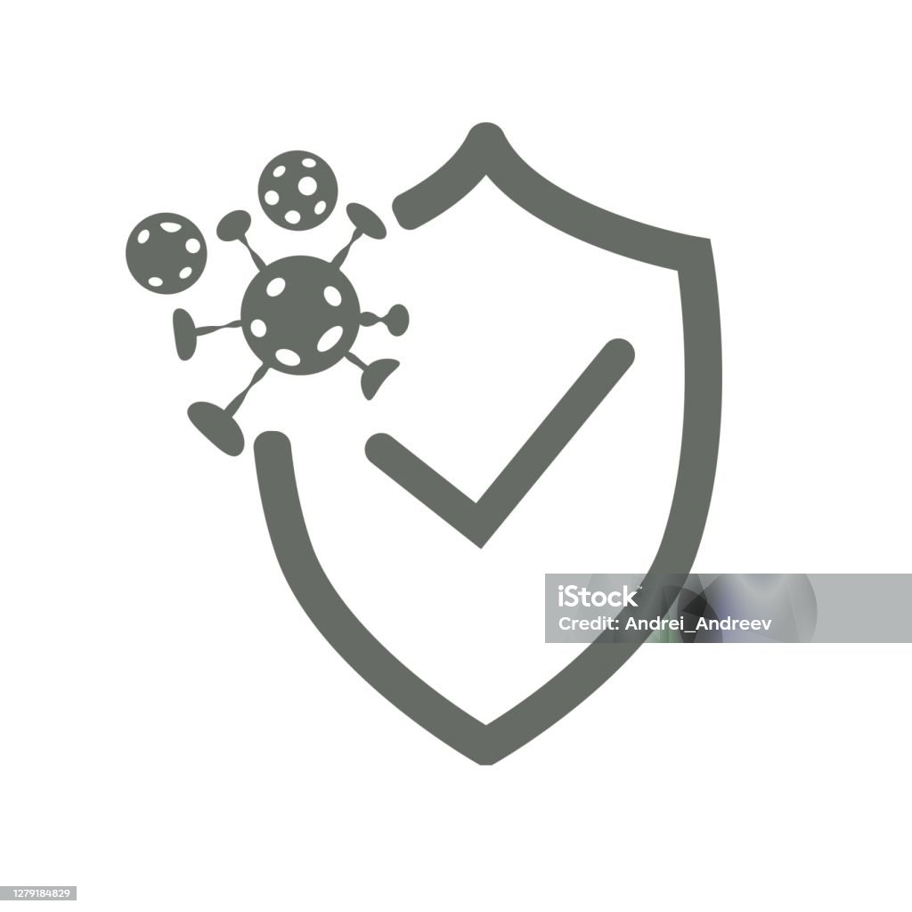Ilustración De Concepto De Sistema Inmune Con Escudo Médico Defensa