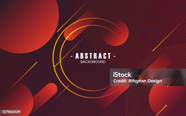 Abstrak Modern Warnawarni Bentuk Geometris Dan Objek Templat Desain