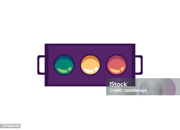Lampu Lalu Lintas Untuk Mengatur Ras Ilustrasi Vektor Kartun Datar ... Lampu Lalu Lintas Untuk Mengatur Ras Ilustrasi Vektor Kartun Datar ...
