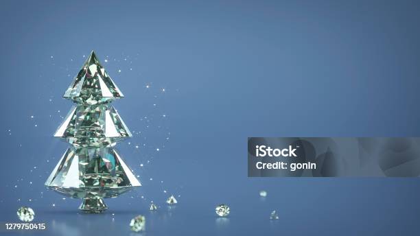 Pohon Natal Yang Terbuat Dari Berlian Dan Ruang Kosong Render 3d Foto ... Pohon Natal Yang Terbuat Dari Berlian Dan Ruang Kosong Render 3d Foto ...