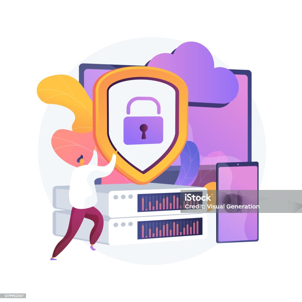 Database Protection Vector Concept Metaphor Stock Illustration ... Database Protection Vector Concept Metaphor Stock Illustration ...