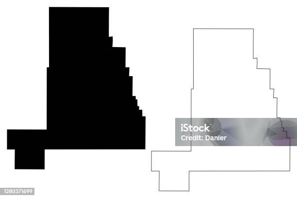 Golden Valley County Montana Carte Vectorielle Illustration Scribble