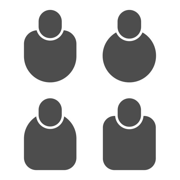1 400 Gender Neutral Icon ภาพประกอบสต็อก กราฟิกแบบเวกเตอร์ปลอดค่า