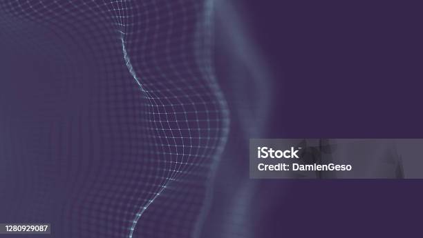 Teknologi Data Ilustrasi Futuristik Abstrak Bentuk Poli Rendah Dengan