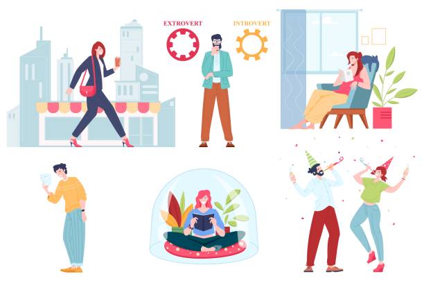 [17] Introvert extravert Clipart Vector PNG , SVG, EPS, PSD, AI