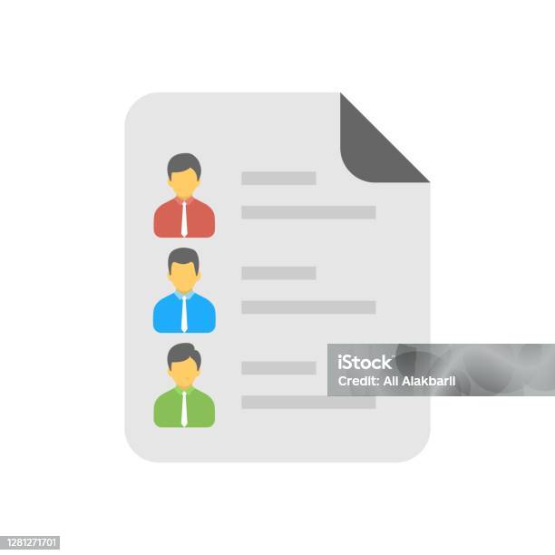 Illustration Dicône De Liste De Candidats De Position Demploi