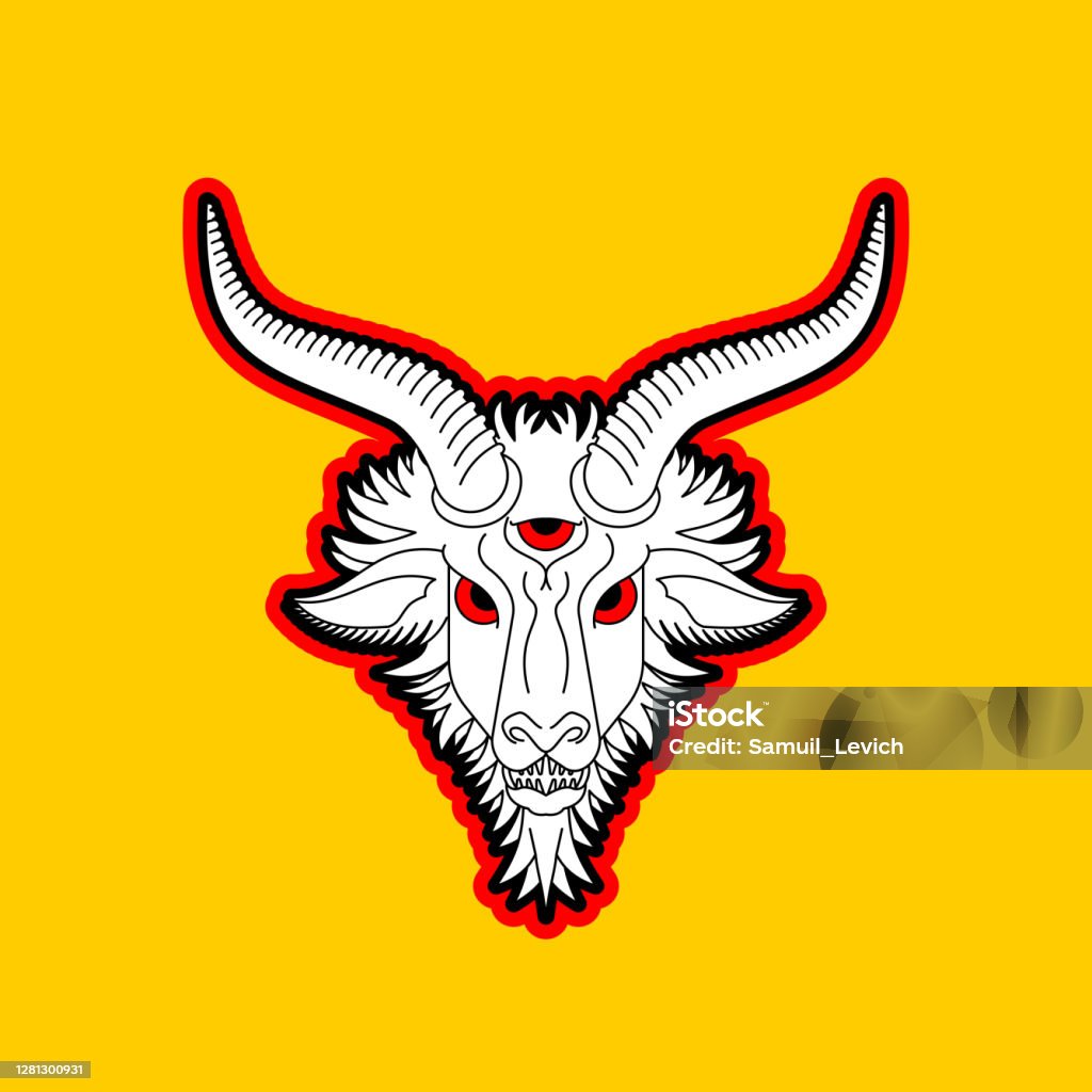 Kepala Kambing Baphomet Simbol Setan Setan Dengan Iblis Pentagram ... Kepala Kambing Baphomet Simbol Setan Setan Dengan Iblis Pentagram ...