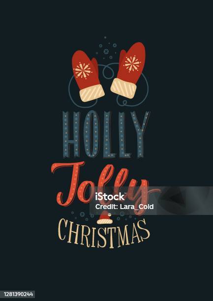 Poster Kaligrafi Selamat Natal Dan Tahun Baru Kartu Ucapan Tipografi Di