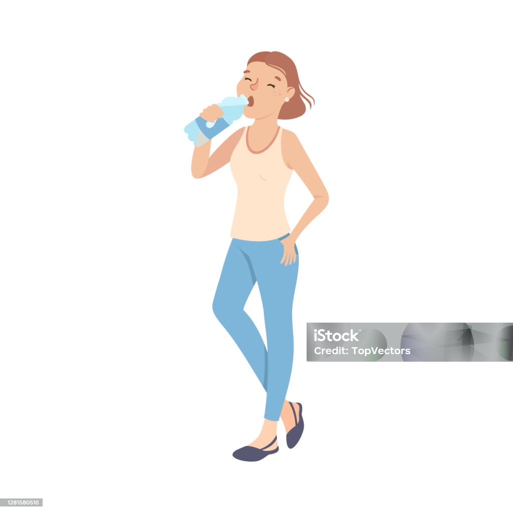Gadis Minum Air Bersih Dari Botol Plastik Orang Memuaskan Haus Gaya ... Gadis Minum Air Bersih Dari Botol Plastik Orang Memuaskan Haus Gaya ...