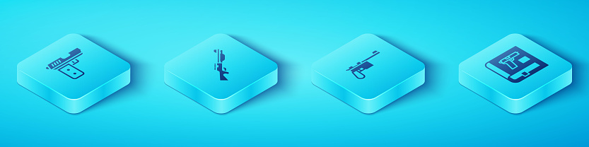 Atur Isometric Pistol Atau Pistol Berburu Pesan Dengan Pistol Dan Ikon ... Atur Isometric Pistol Atau Pistol Berburu Pesan Dengan Pistol Dan Ikon ...