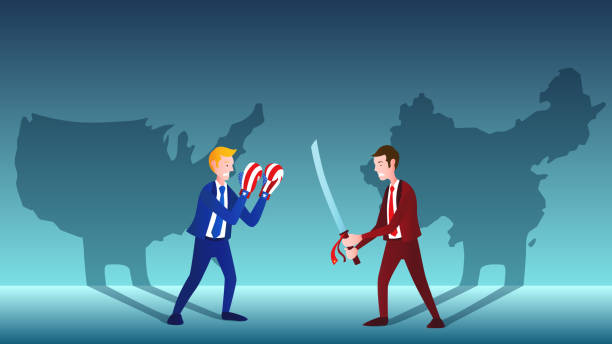 250 Trade War China Usa Illustrations Royalty Free Vector Graphics