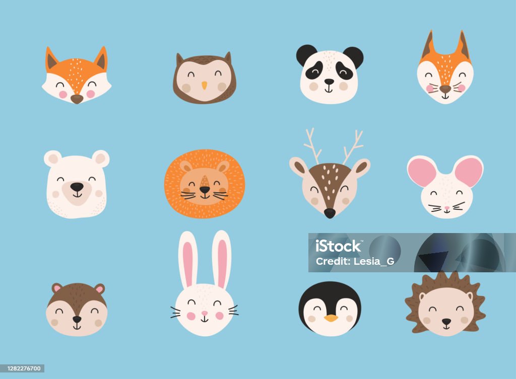 Kartun Hewan Lucu Karakter Yang Digambar Dengan Tangan Ilustrasi Vektor ... Kartun Hewan Lucu Karakter Yang Digambar Dengan Tangan Ilustrasi Vektor ...