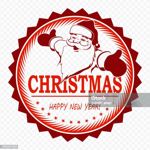 Elemen Komposisi Natal Tanda Bulat Dengan Siluet Santa Claus Dalam ... Elemen Komposisi Natal Tanda Bulat Dengan Siluet Santa Claus Dalam ...