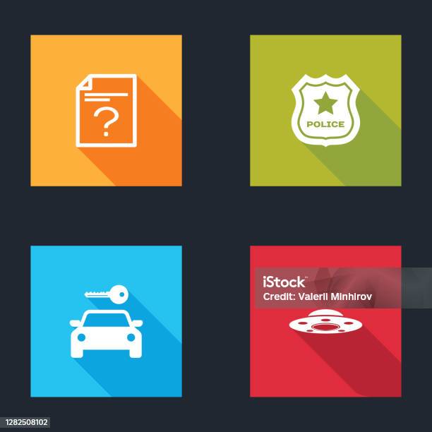 Set Unknown Document Police Badge Car Rental And Ufo Flying Spaceship ... Set Unknown Document Police Badge Car Rental And Ufo Flying Spaceship ...