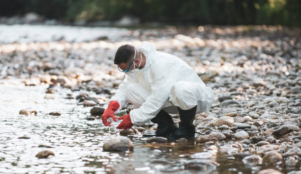 Free picture: collecting, water, sample, river