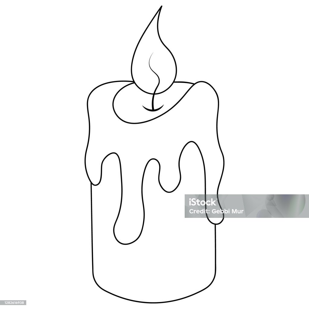 Mewarnai Gambar Lilin Menyala Kartun Buku Mewarnai Ga