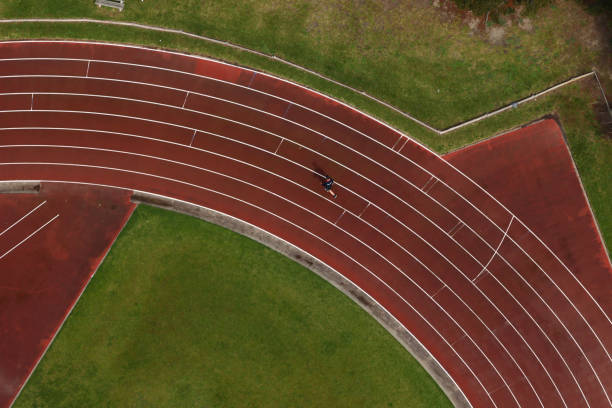 Free Stock Photo of Aerial View of a Track and Field | Download Free ...