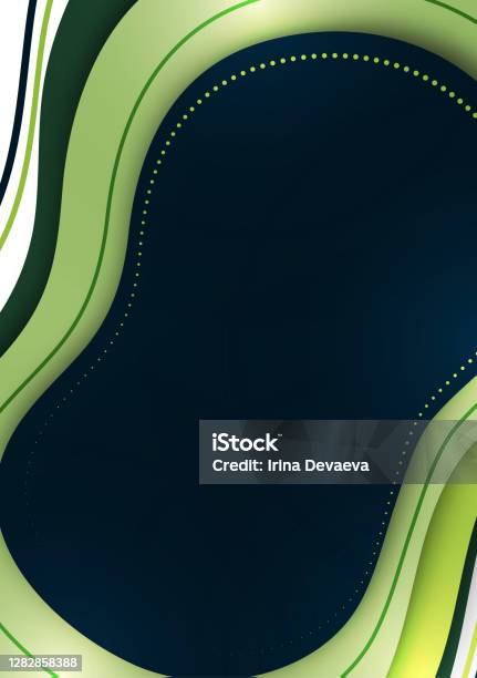 Desain Organik Cairan Berwarna Bentuk Geometris Abstrak Elemen Untuk
