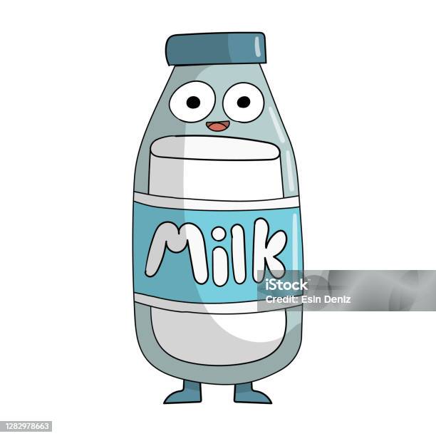 Sebotol Ilustrasi Kartun Susu Ilustrasi Stok Unduh Gambar Sekarang