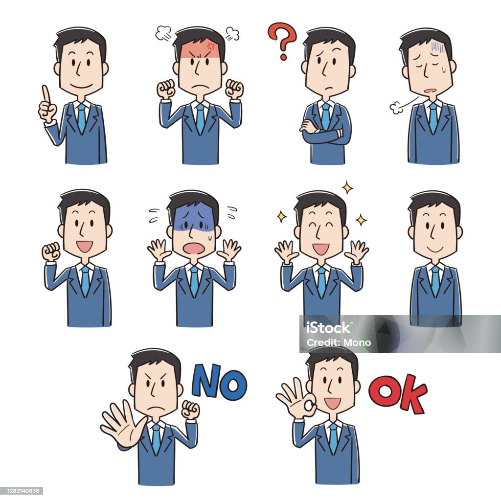 Ilustrasi Ekspresi Wajah Set Pekerja Kantor Pria Ilustrasi Stok - Unduh ... Ilustrasi Ekspresi Wajah Set Pekerja Kantor Pria Ilustrasi Stok - Unduh ...