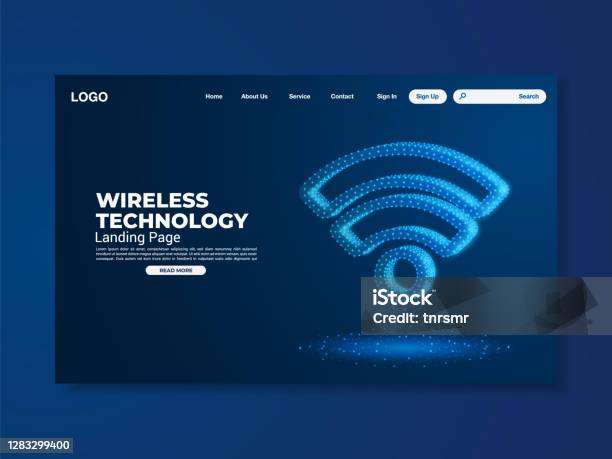 Halaman Arahan Teknologi Perlindungan Data Jaringan Antarmuka Biru