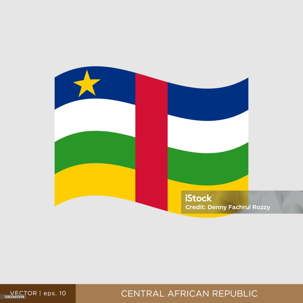 Flag Of Central African Republic Vector Stock Illustration Design