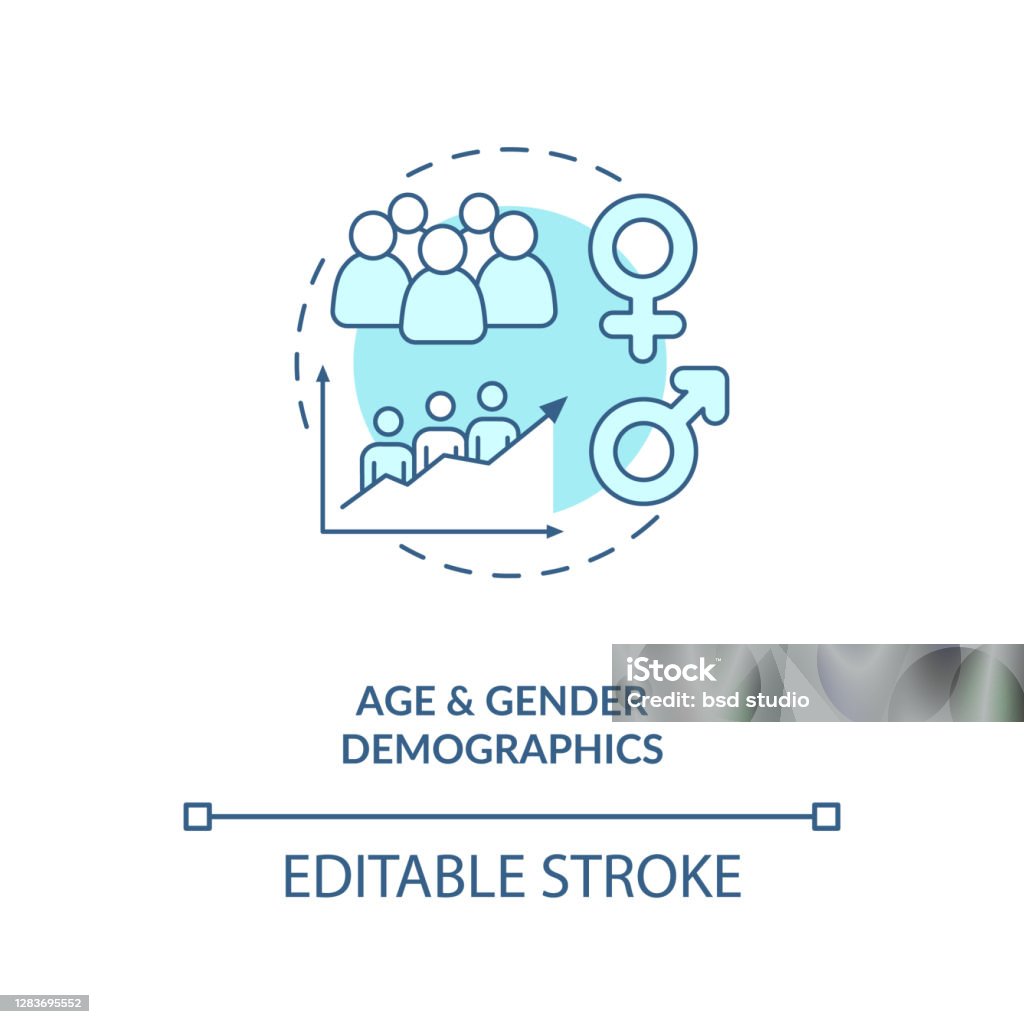 Age And Gender Demographics Concept Icon Stock Illustration Download Image Now Abstract