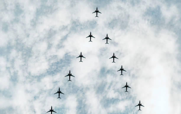 Free Stock Photo of A group of airplanes flying in the sky | Download ...