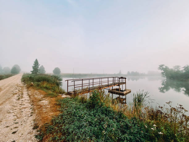 Barta River At Dawn With Fog And Soft Morning Light, Latvia – Free ...