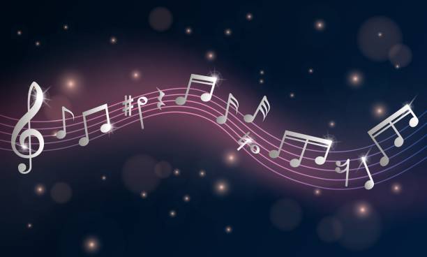 Free Stock Photo of Music Background Shows Musical Notes And Sounds ...