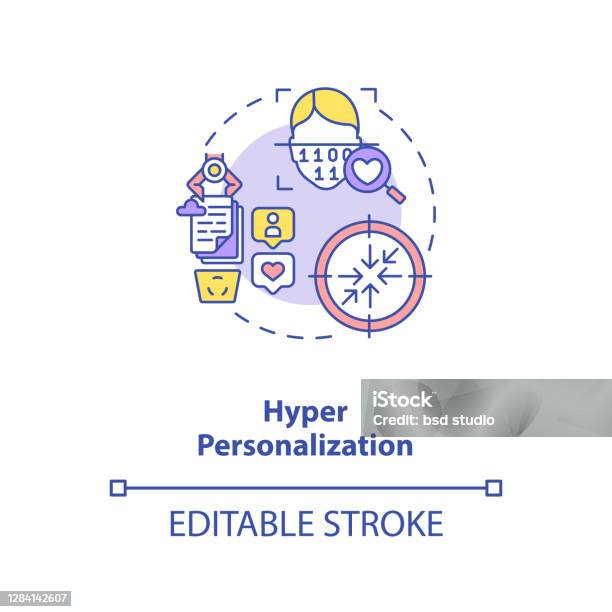 Hyper Personalization Concept Icon Stock Illustration - Download Image ... Hyper Personalization Concept Icon Stock Illustration - Download Image ...